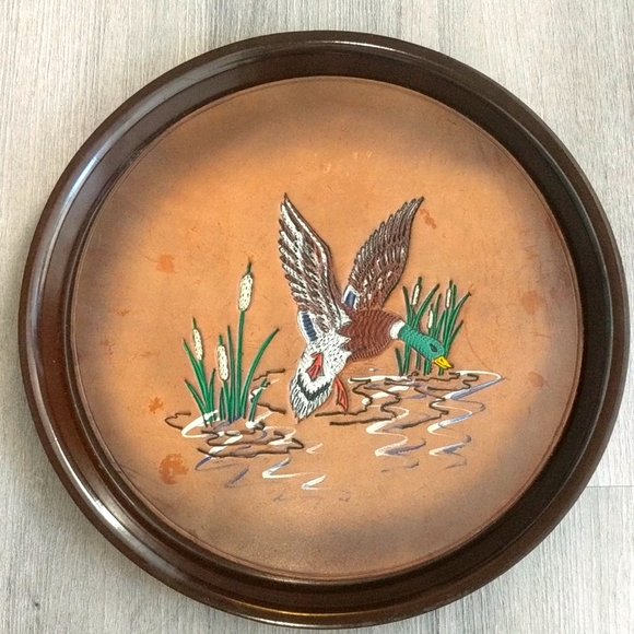 Vintage | Dining | Vintage Bolta Tooled Leather Serving Tray | Poshmark